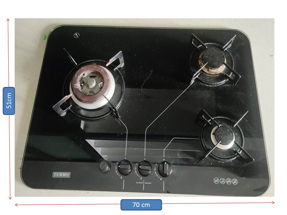Turbo Gas Hob 3 Burners, TV & Home Appliances, Kitchen Appliances ...