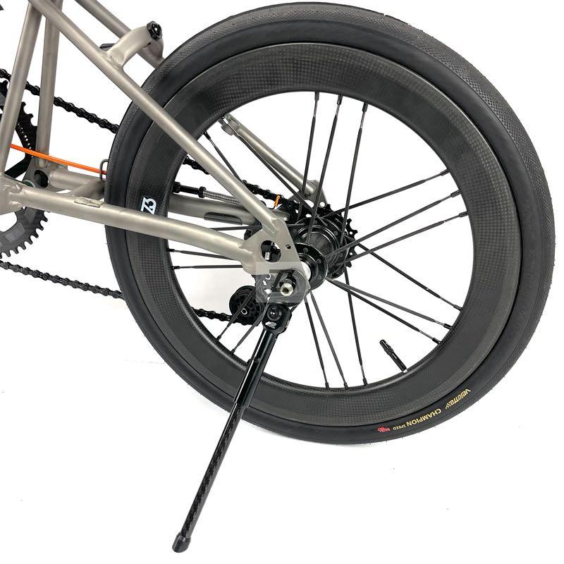 Ultra lightweight Carbon Ti Kickstand for Brompton, Sports Equipment ...