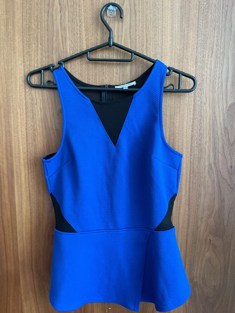 Valleygirl peplum top, Women's Fashion, Tops, Blouses on Carousell
