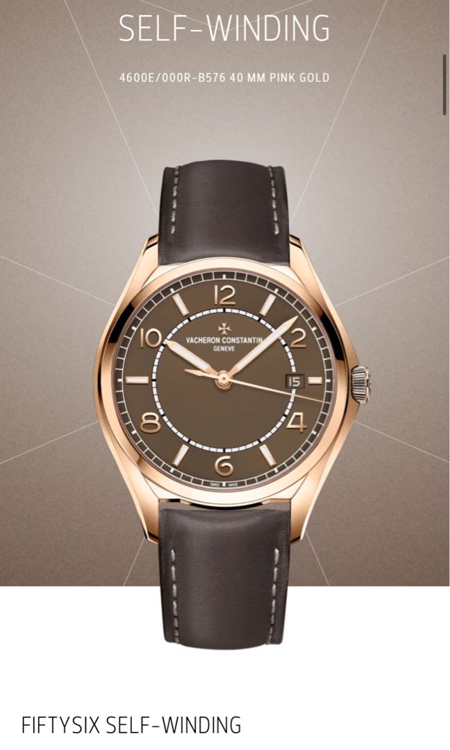 VC Fifty Six - 4600E/000R-B576, Luxury, Watches on Carousell