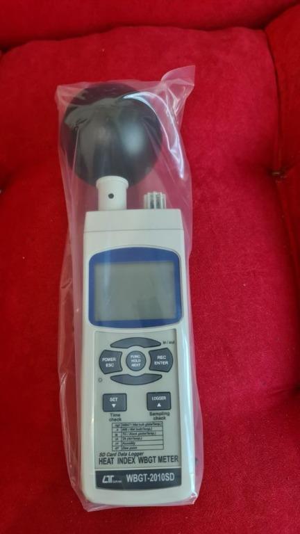 WBGT Meter, Datalogger, Heat Stress Meter, Wet-Bulb Globe Temperature Meter, Lutron, WBGT-2010SD ...