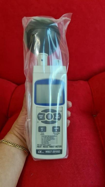 WBGT Meter, Datalogger, Heat Stress Meter, Wet-Bulb Globe Temperature Meter, Lutron, WBGT-2010SD ...