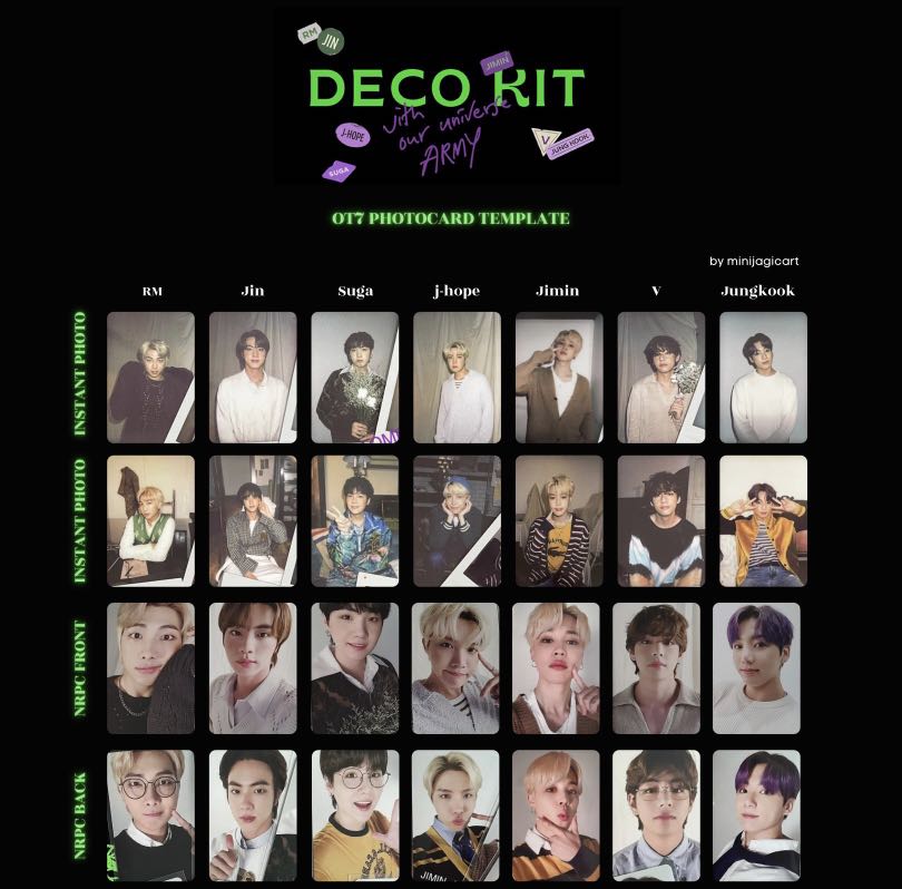 READ DESCRIPTION FIRST. wts lfb ph ic interest check bts deco kit ...