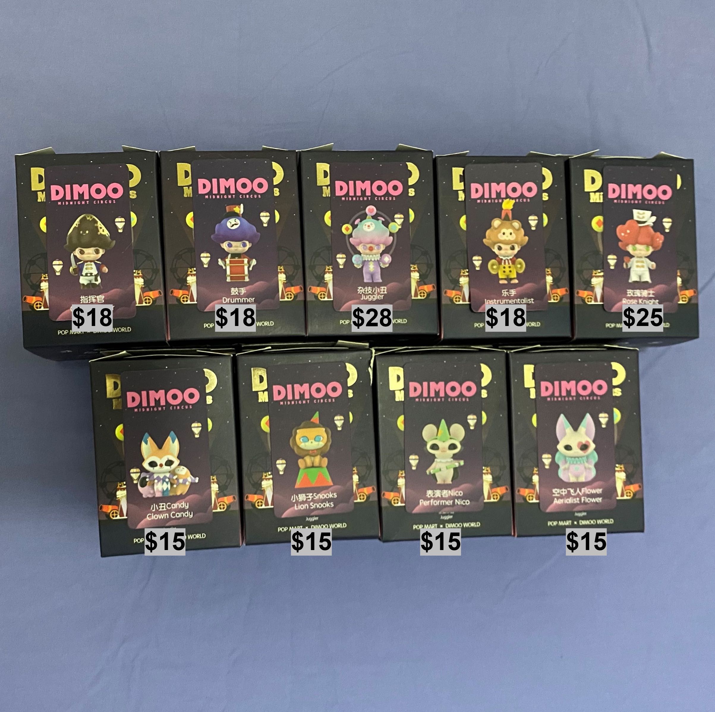 (WTS) Popmart Dimoo Midnight Circus, Hobbies & Toys, Toys & Games on ...