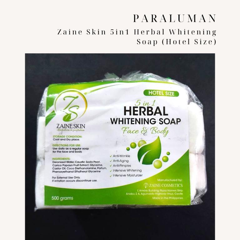 Zaine Skin 5in1 Herbal Whitening Soap (Hotel Size) 500g, Beauty ...
