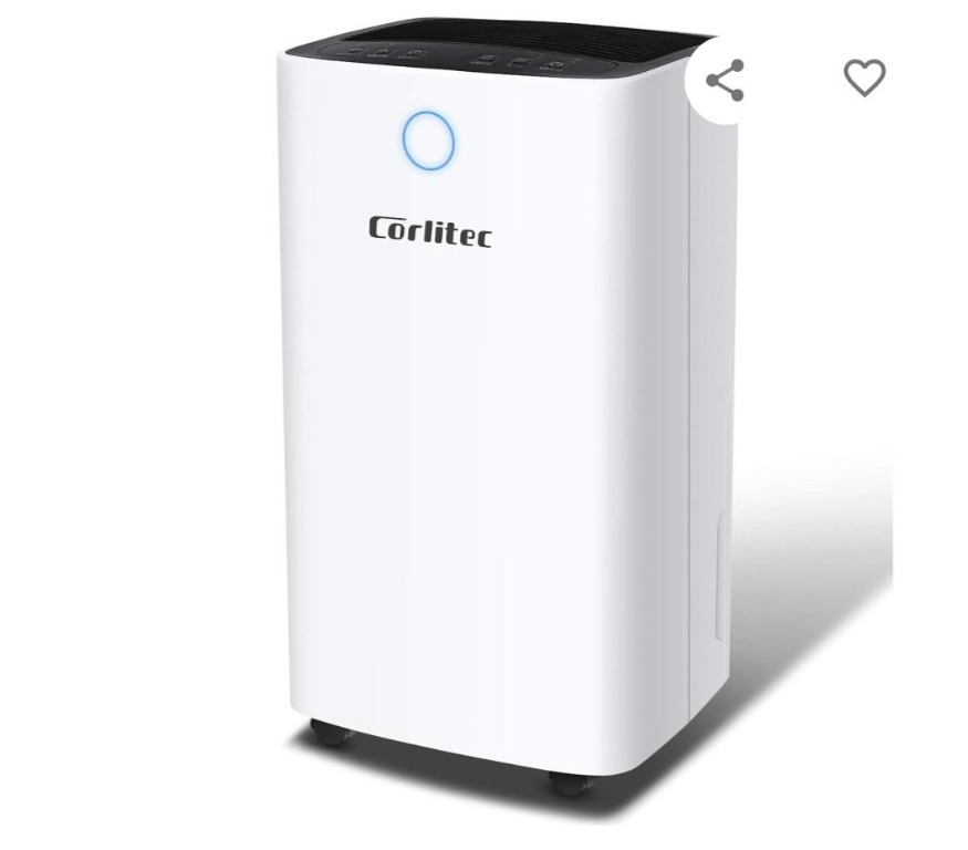 [301] Corlitec 12L/Day Dehumidifier with Digital Humidity Display ...