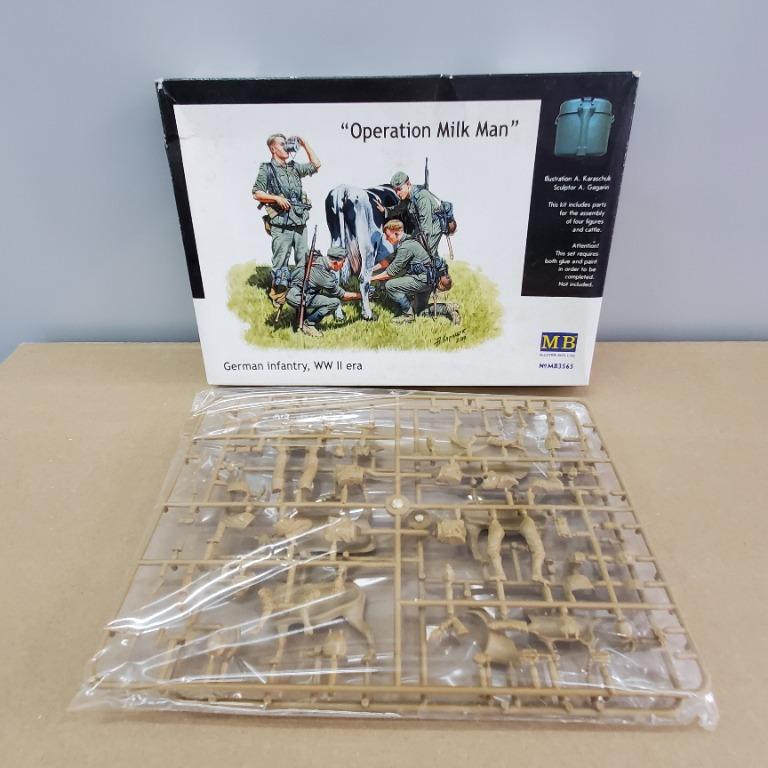 全新絕版 Master Box MB3565 (2010年)-1/35-德國步兵擠牛奶行動 / Operation Milk Man ...