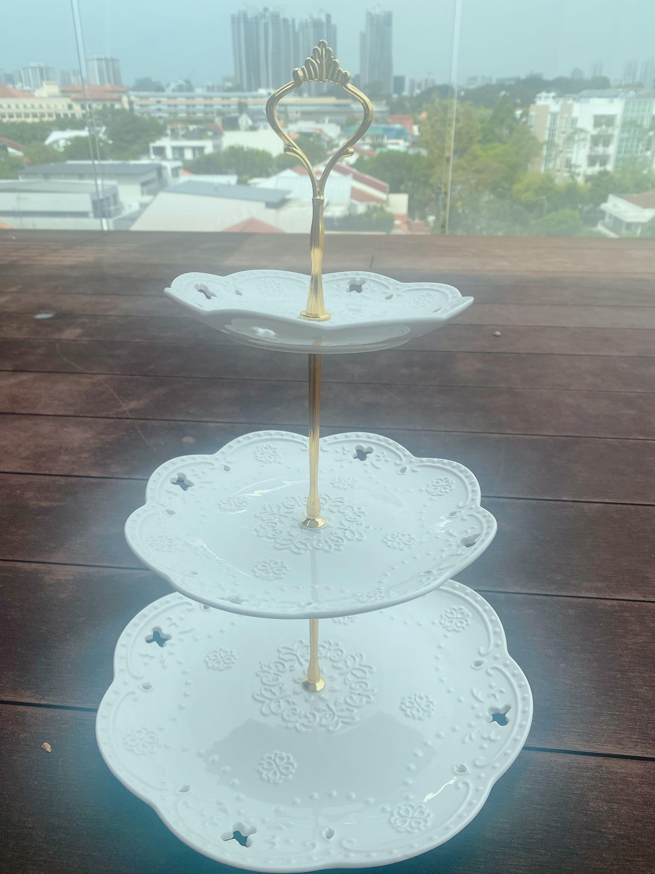 Afternoon tea / high tea tray, Furniture & Home Living, Kitchenware ...