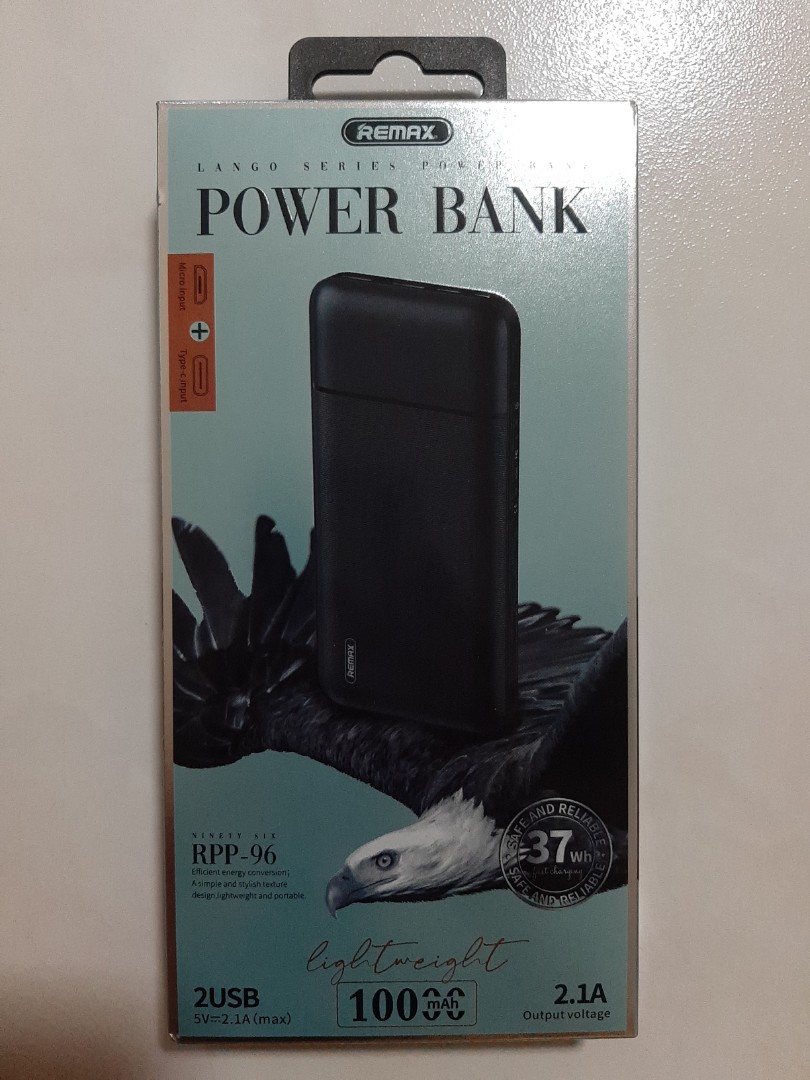 BNIB Remax 10000mah power bank 2 USB ports, Mobile Phones & Gadgets ...