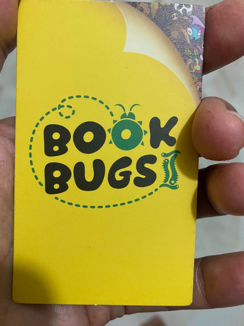 Book bugs 2 / NLB card, Everything Else on Carousell