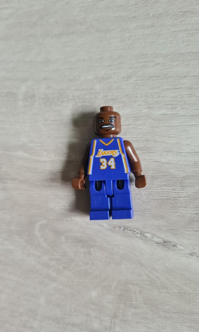 Brand new Lego Shaq (Shaquille O Neal) NBA #34 Lakers Road Uniform ...