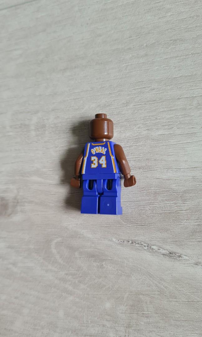 Brand new Lego Shaq (Shaquille O Neal) NBA #34 Lakers Road Uniform ...
