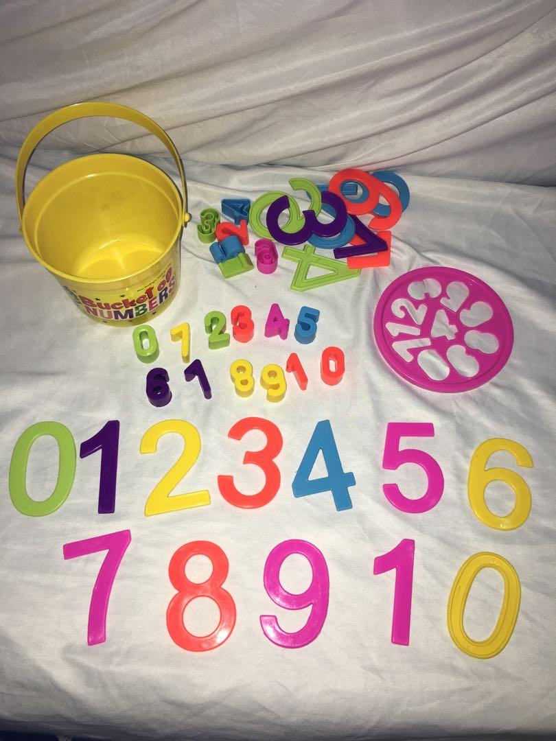 bucket numbers, Babies & Kids, Infant Playtime on Carousell