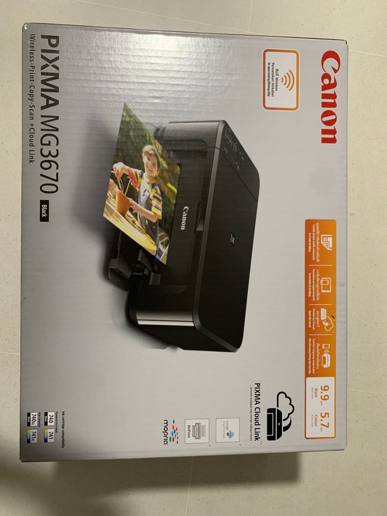 Canon PIXMA MG3670 - Black, Computers & Tech, Printers, Scanners ...