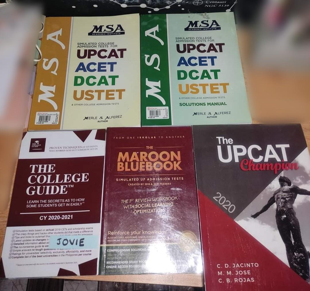 CET Reviewers (UPCAT REVIEWER, USTET, ACET, DCAT) COLLEGE REVIEWER ...