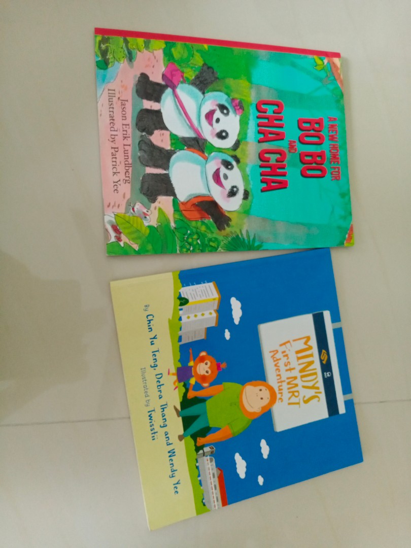 Children's story book bundle, about Mandai Zoo & Singapore MRT ...