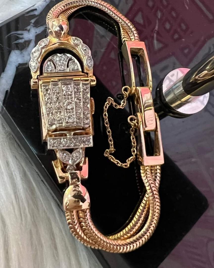 CIRO 14K ROSEGOLD with DIA WATCH, Luxury, Watches on Carousell