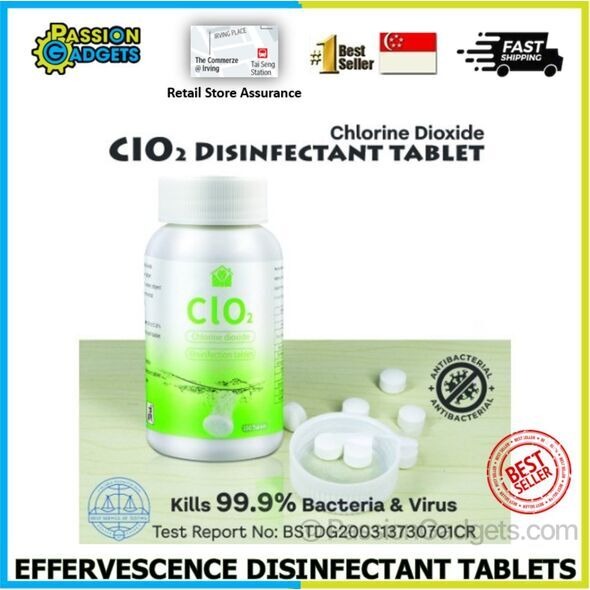 Cl02 Chlorine Dioxide Effervescence Disinfectant Tablets, Beauty ...