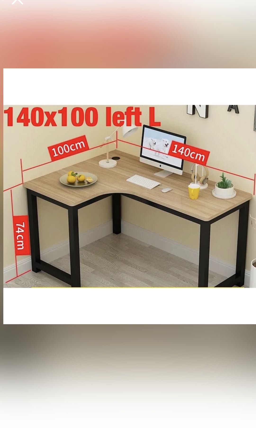Computer table with ergonomic chair, Furniture & Home Living, Furniture ...