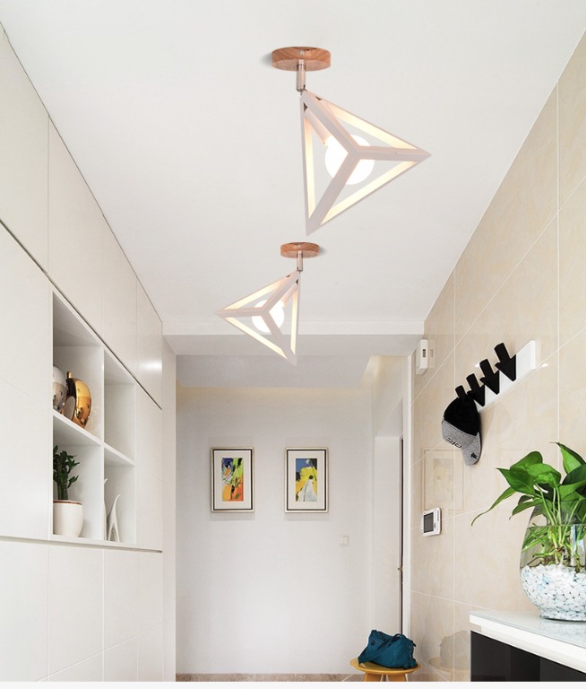 Corridor Triangle Rack Ceiling Light Indoor Outdoor Modern, Furniture ...