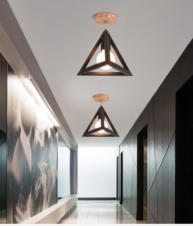 Corridor Triangle Rack Ceiling Light Indoor Outdoor Modern, Furniture ...