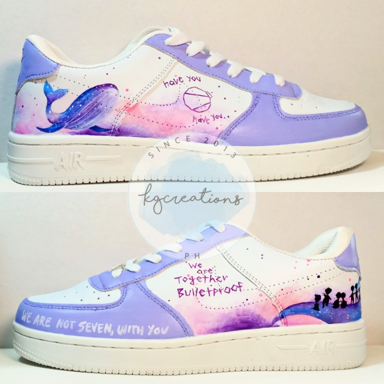 Customized BTS shoes, Women's Fashion, Footwear, Sneakers on Carousell