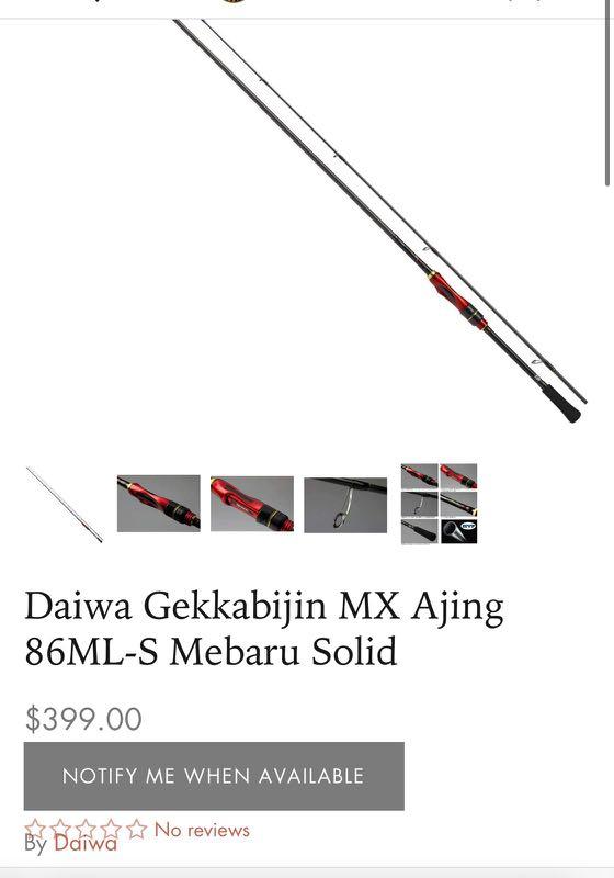 Daiwa gekkabijin mx 86-ml (daiwa shimano rod twinpower luvias), Sports Equipment, Fishing on ...