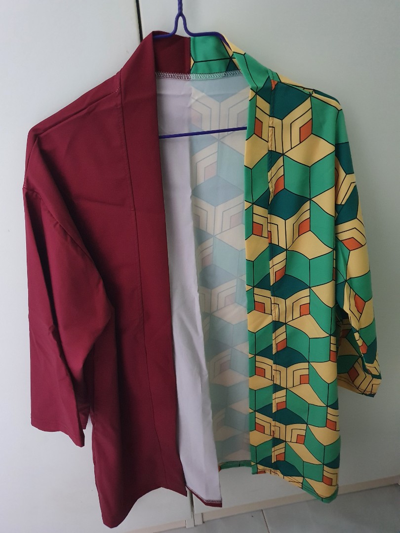 Demon Slayer Giyu Costume - Kimetsu No Yaiba, Men's Fashion, Coats ...