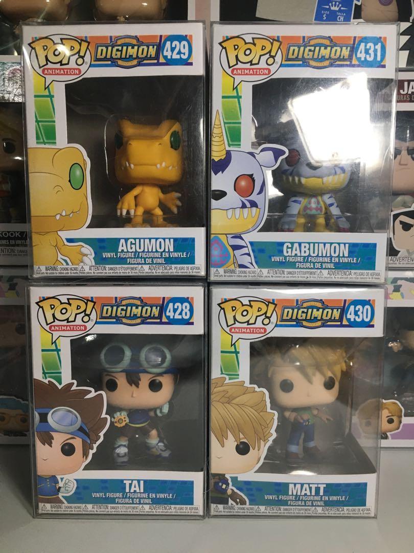 Digimon funko pop set, Hobbies & Toys, Toys & Games on Carousell