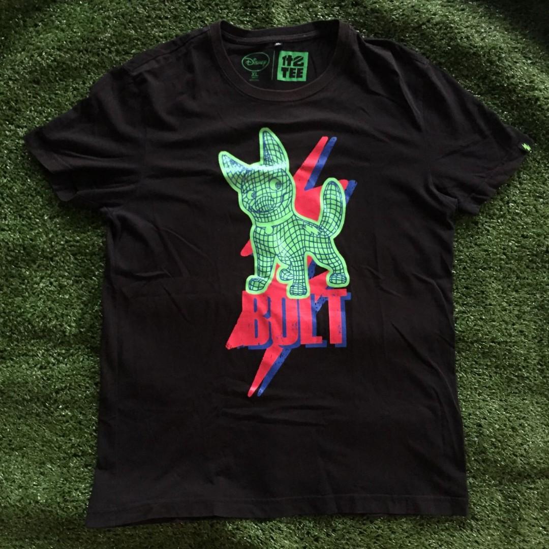 Disney Bolt Tshirt, Men's Fashion, Tops & Sets, Tshirts & Polo Shirts ...