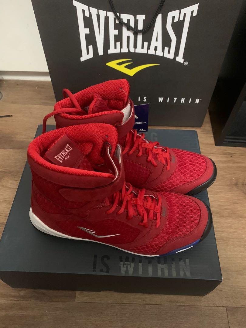 Everlast Elite High Top Boxing Shoes US 10, Men's Fashion, Footwear ...