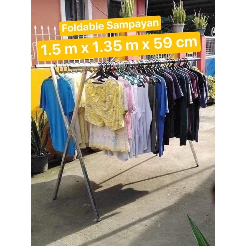 Foldable Sampayan heavy duty stainless, Furniture & Home Living, Home ...