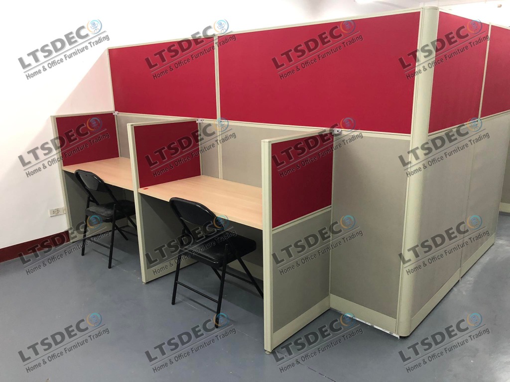FULL FABRIC HIGH PANEL OFFICE PARTITION, Furniture & Home Living ...