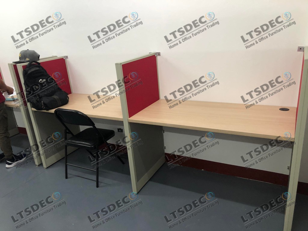 FULL FABRIC WORKSTATION TABLE OFFICE PARTITION, Furniture & Home Living ...