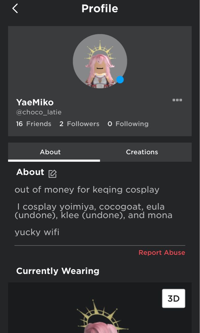 GIRL ROBLOX ACCOUNT WITH GENSHIN COSPLAYS, Video Gaming, Gaming ...