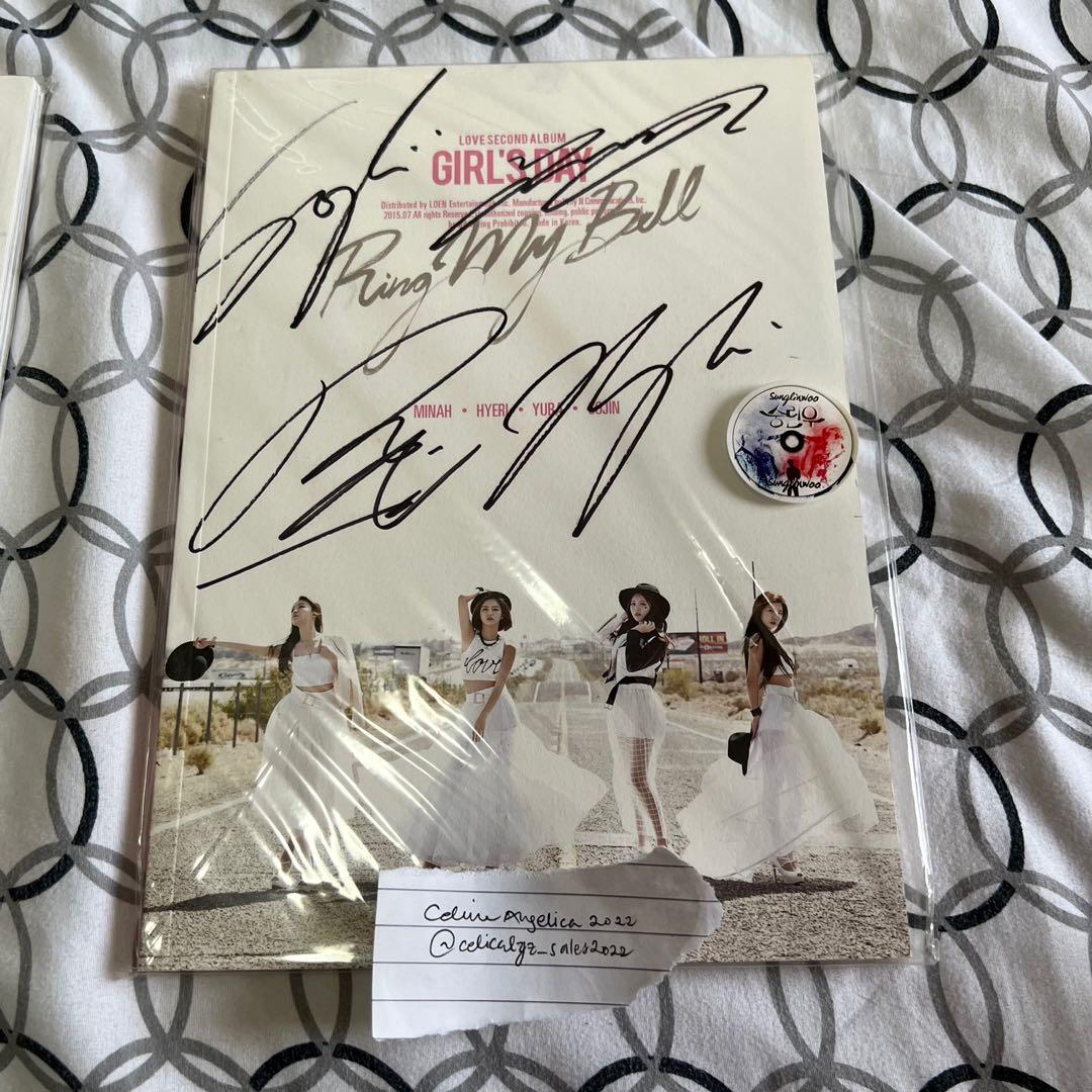 Girls Day Love Second Album Ring My Bell Autographed (Group and Hyeri ...