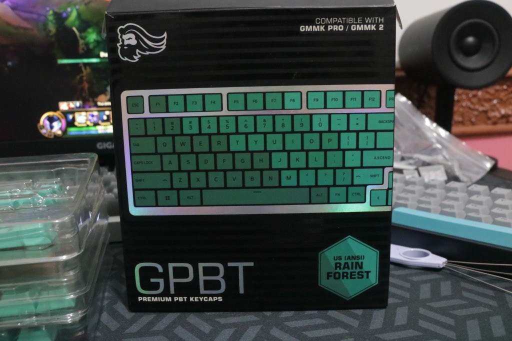 Glorious GPBT Premium Keycaps Rain Forest US (ANSI) Layout, Computers ...
