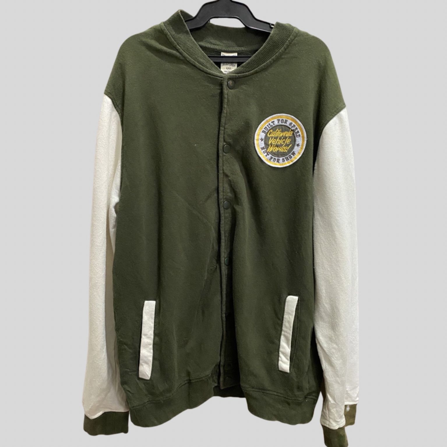 Green Varsity Jacket by Faded Glory, Women's Fashion, Coats, Jackets ...