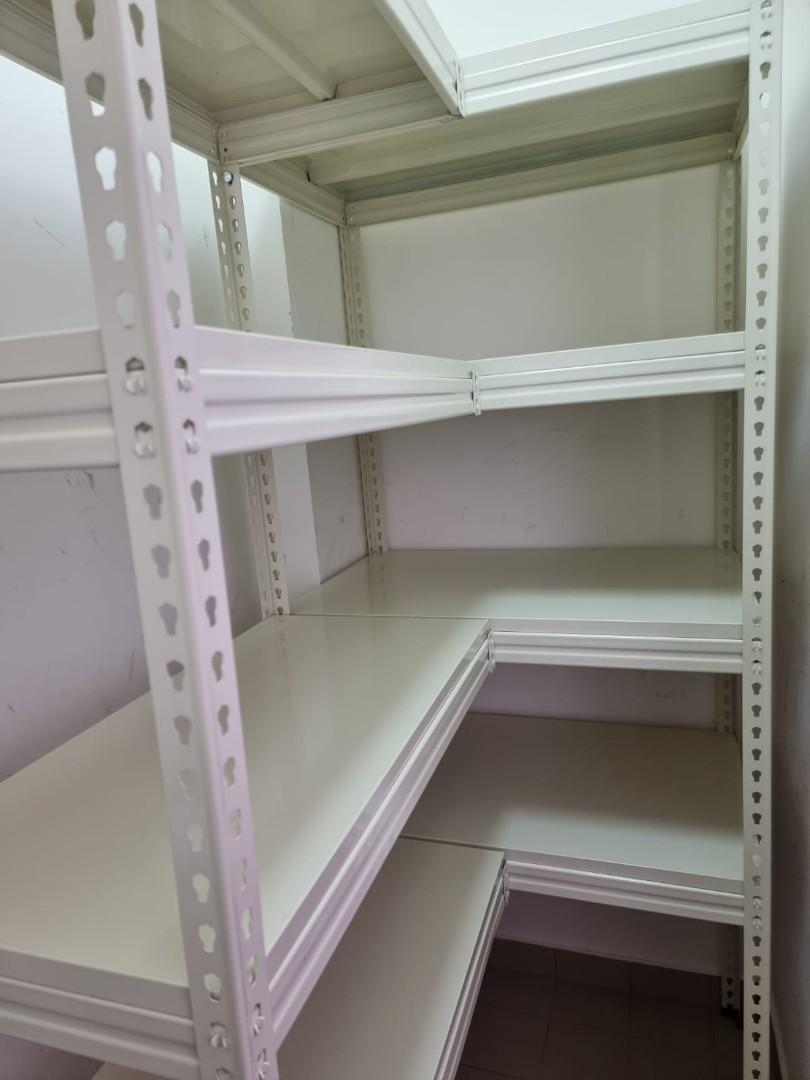 HDB, Bomb Shelter Boltless L shape Metal Rack, Furniture & Home Living ...