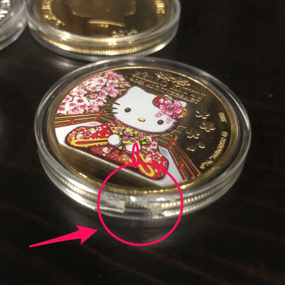 Hello Kitty 40th Anniversary Tokens (Cook Island 2014), Hobbies & Toys ...