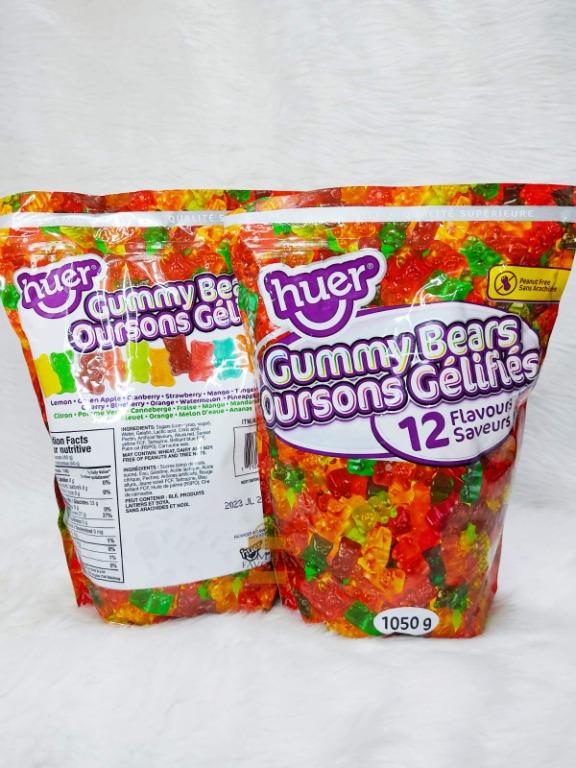Huer Gummy Bears, 12 Flavors, 1050g, Food & Drinks, Packaged & Instant ...