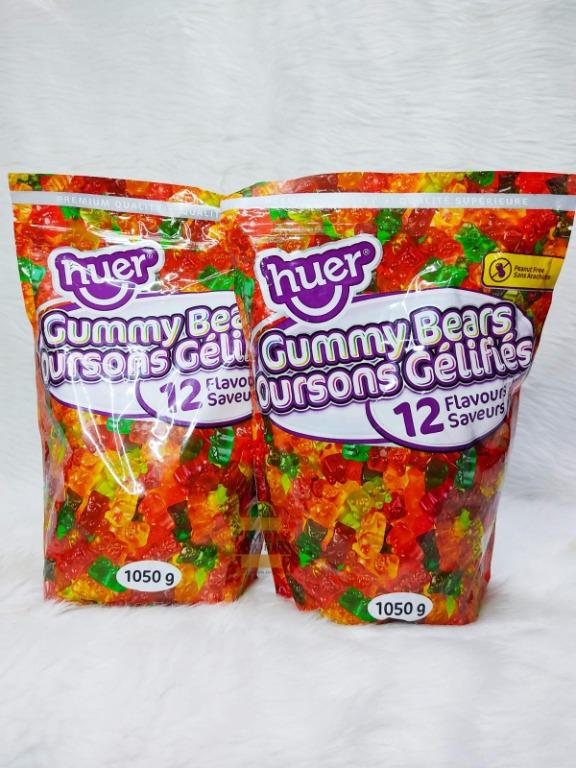 Huer Gummy Bears, 12 Flavors, 1050g, Food & Drinks, Packaged & Instant ...