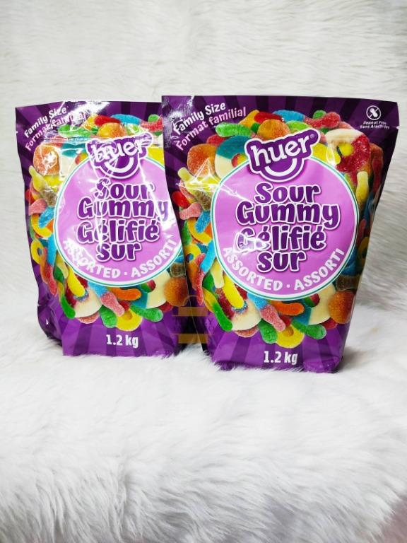 Huer Sour Gummy Assorted 1.2 kg, Food & Drinks, Packaged & Instant Food ...