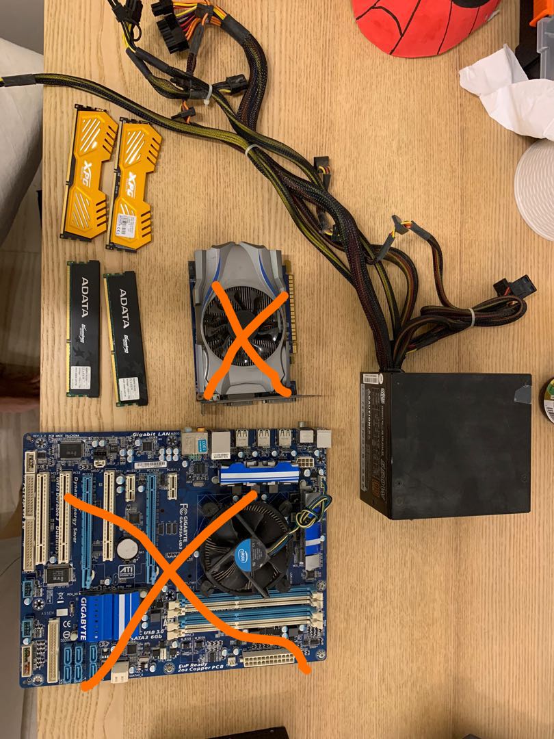 I5 cpu, Motherboard, display card, gaming ram, power supply, 電腦＆科技, 電腦 ...
