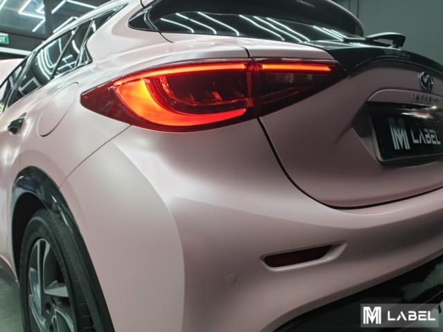 Infinity Q30 Full Wrap in Satin Metallic Sakura Pink, Car Accessories ...