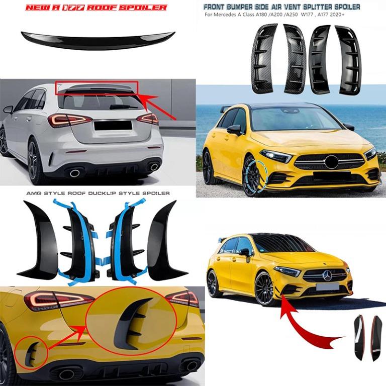 Mercedes A Class Sports Hatch Front carnard / Side vents / AMG Spoiler ...