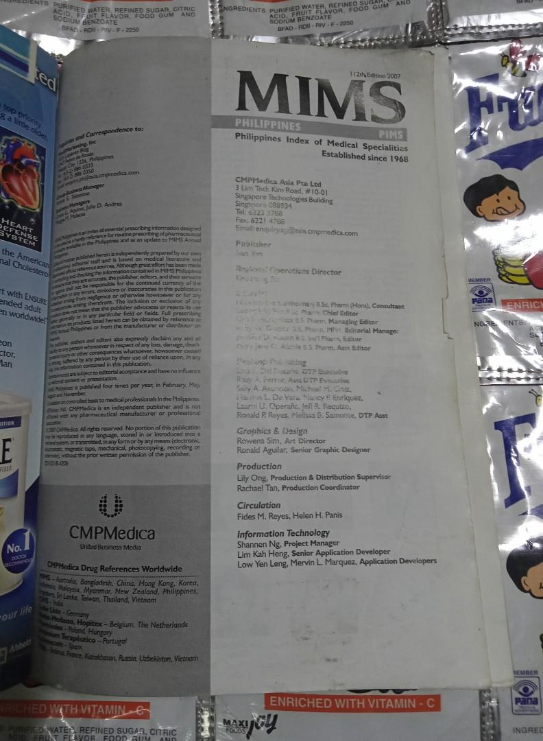 MIMS " Philippines Index of Medical Specialities Established Since 1968 ...