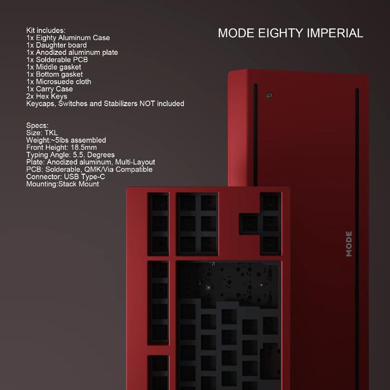 Mode Design Keyboard Kits (SixtyFive, Eighty, Eighty First Edition ...