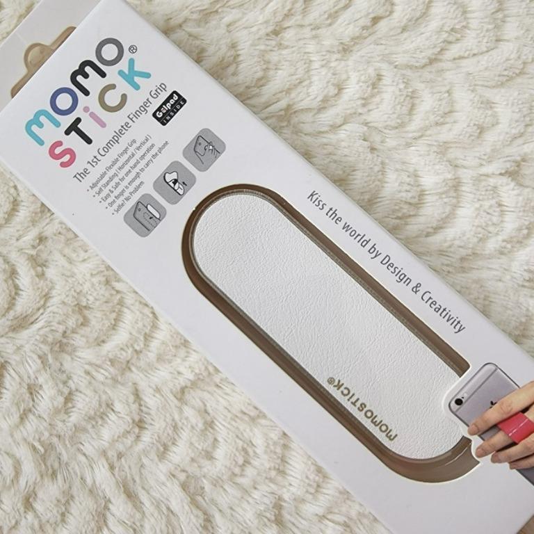MOMO STiCK - Leather in White, Mobile Phones & Gadgets, Mobile & Gadget Accessories, Mounts ...