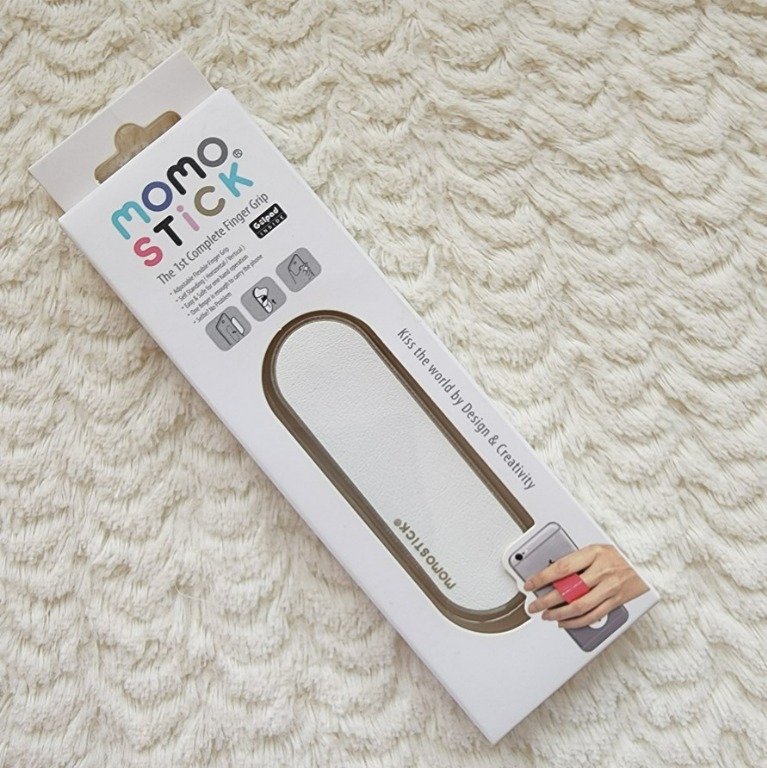 MOMO STiCK - Leather in White, Mobile Phones & Gadgets, Mobile & Gadget Accessories, Mounts ...